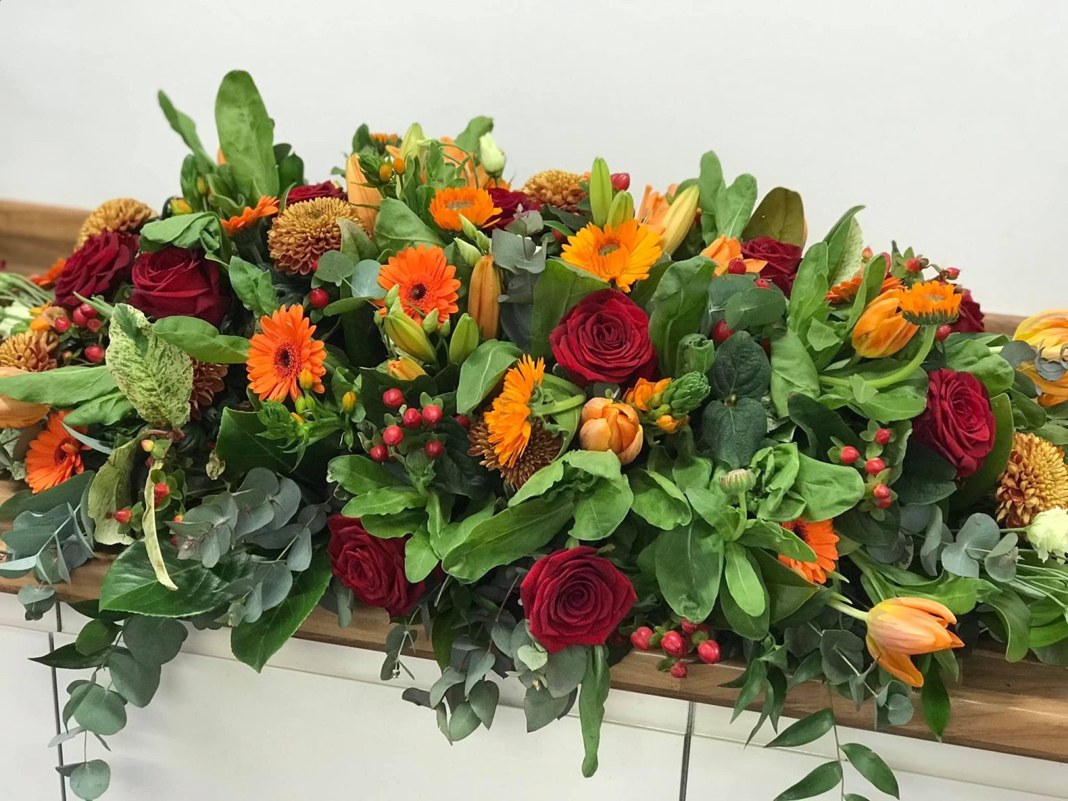 Coffin Spray - Julie Nicholas Florist